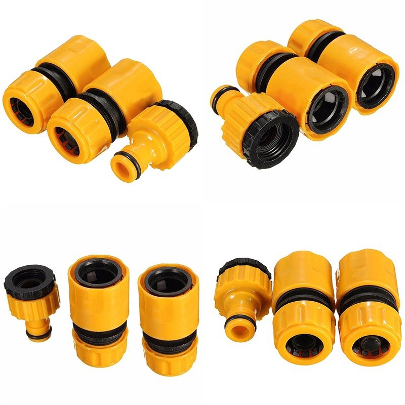 1/2 3/4 Garden Water Hose Pipe Fitting Set Quick Tap Connector Adaptor ...