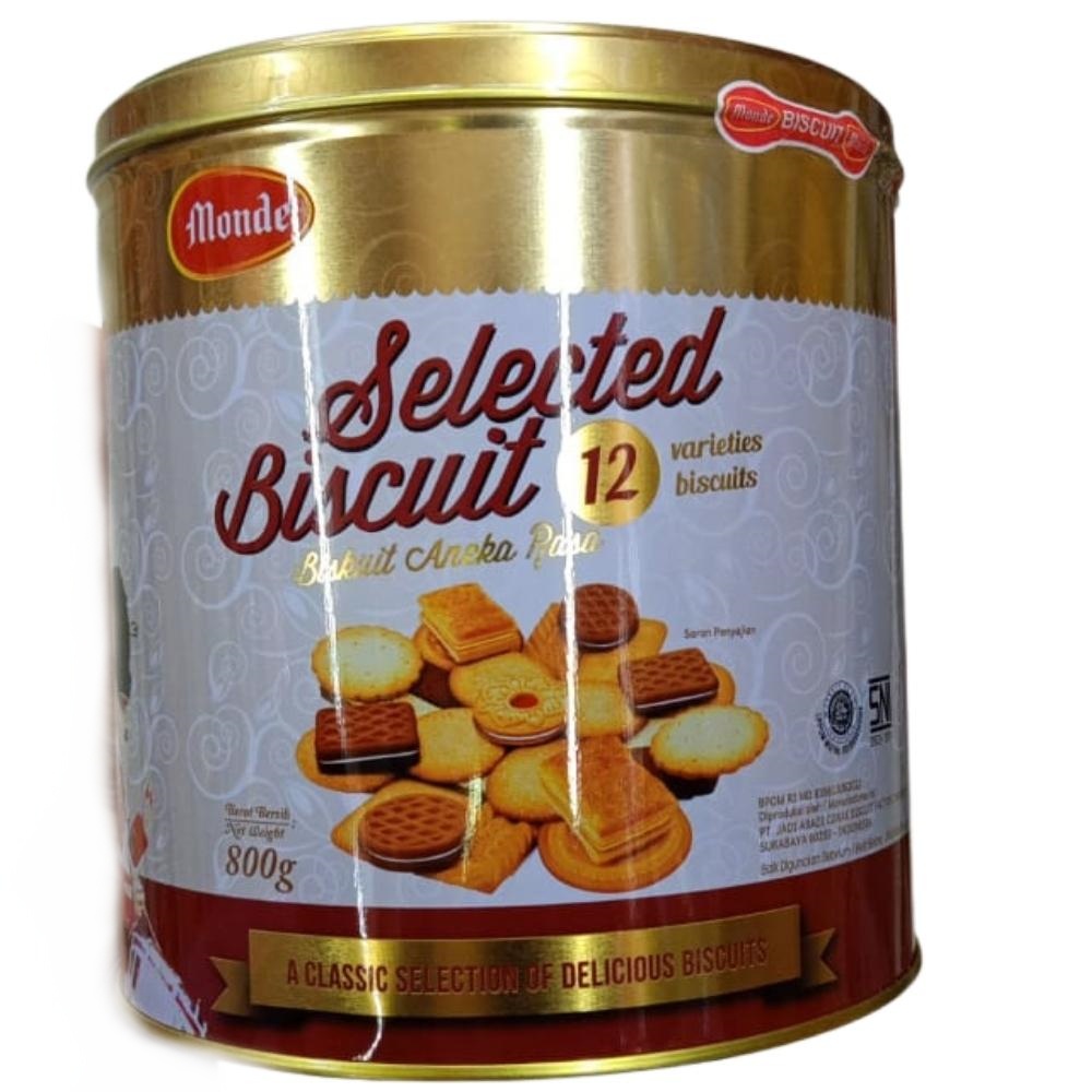 Monde Selected Biscuits Canned 800gr Various Flavored Biscuits 12 ...