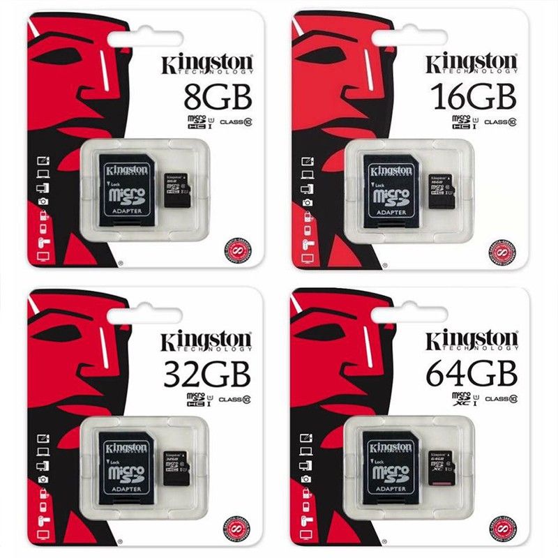 High Speed SDHC Kingston SD Card 8gb 16gb 32gb 64gb 128gb 256gb Micro SD Memory Card Class 10 ...
