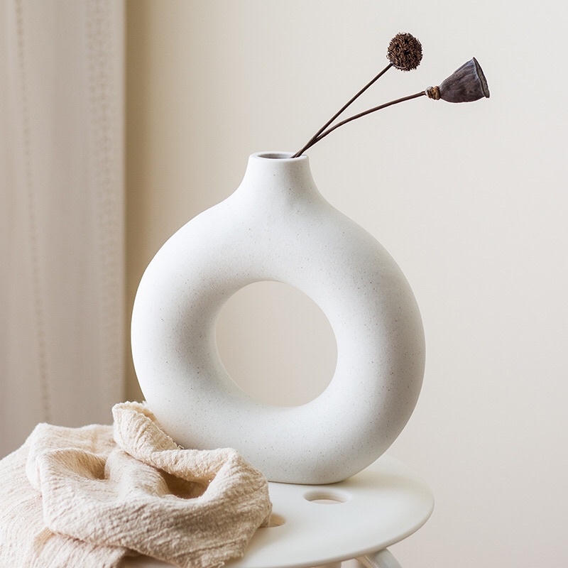 Creative Simple Vase Doughnut vase/ | Shopee Singapore