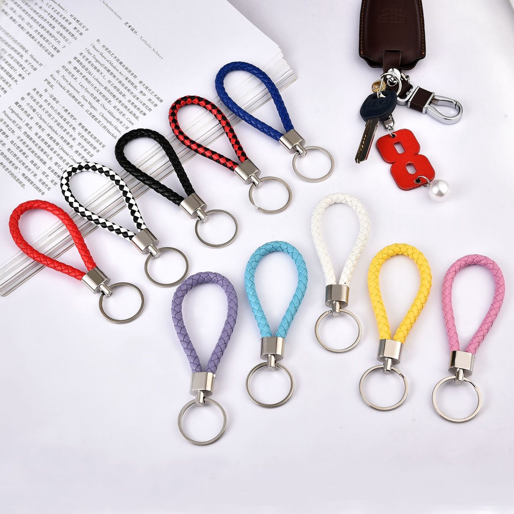 Keychain Rope Keychain Leather Keyrings Souvenirs Free Gift Keychain ...
