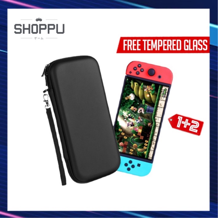 [1+2] Nintendo Switch Case Storage Bag Hard Casing Pouch for Nintendo ...