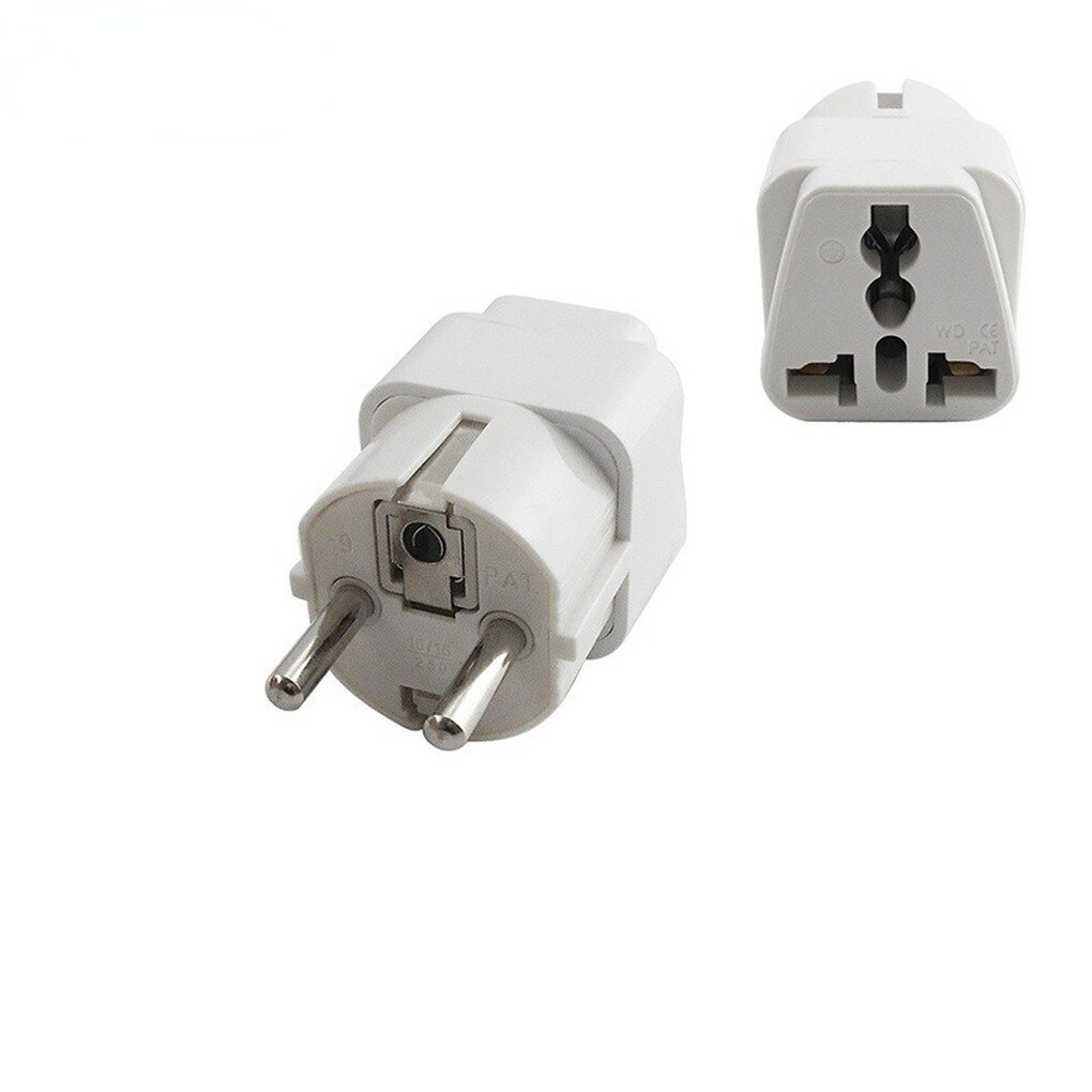 1 Piece Travel Plug German Standard Conversion Plug Two Hole Design ...
