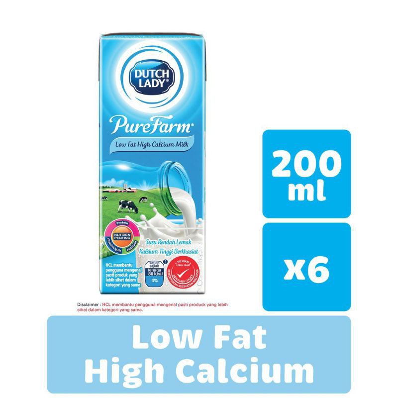 Dutch Lady Purefarm Uht MILK -FULL CREAM ( 200ML X 24 PACKS ) | Shopee ...