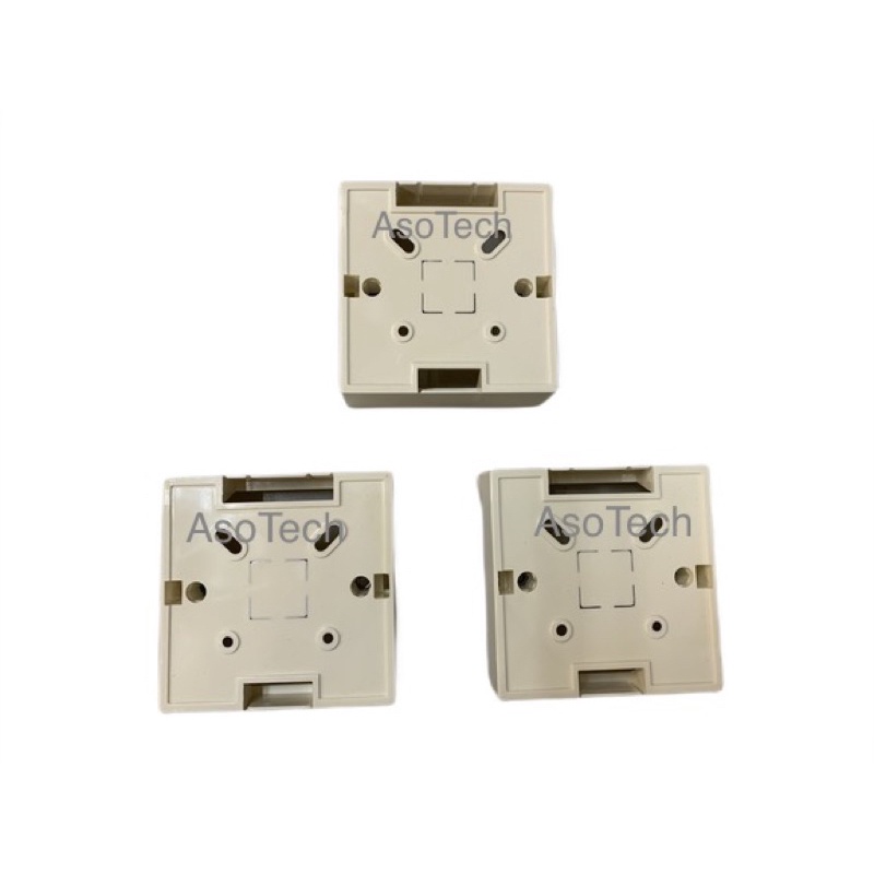 [Bundle of 3] Wall Switch Socket Face Plate Surface Mounting Back Box 1 ...