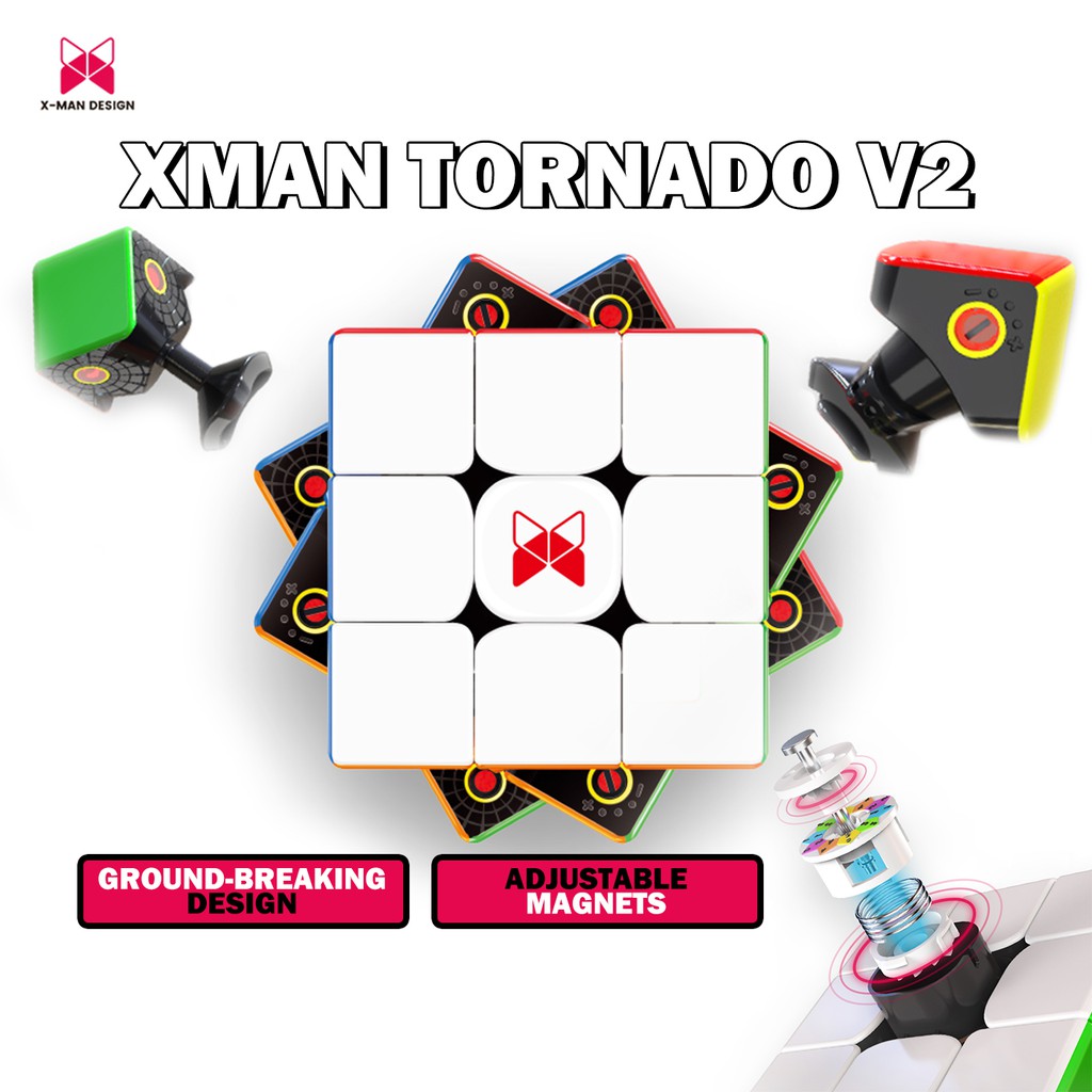 X-Man Tornado V2 3x3 Magnetic Speedcube [SG Stock] | Shopee Singapore