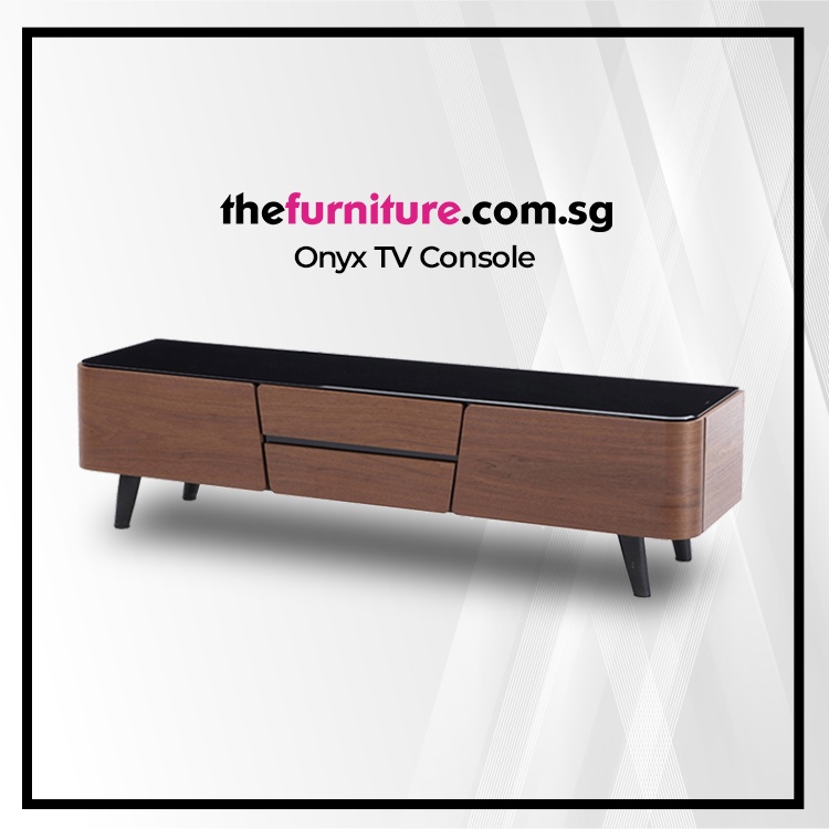 Modern Minimalist TV Console (Onyx) | Shopee Singapore