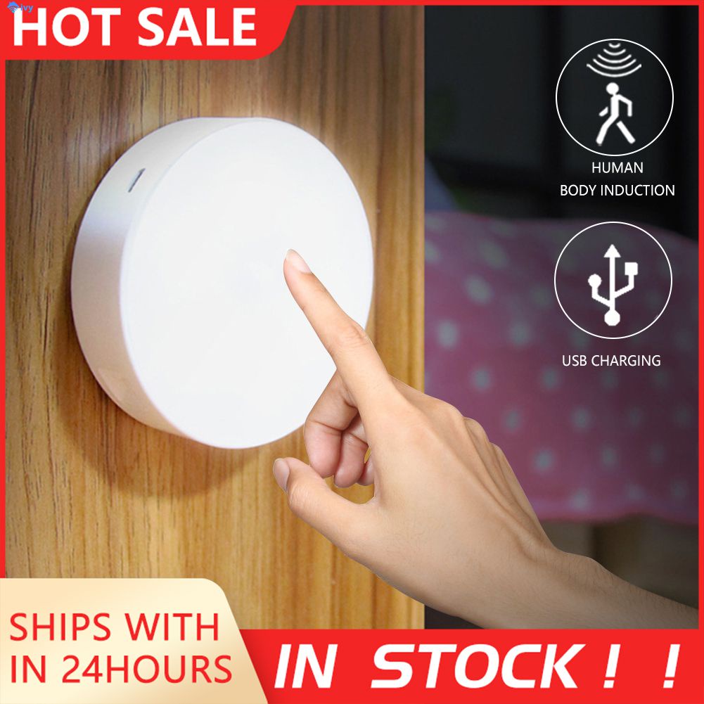 [NEW!] Rechargeable Sensor Night Light, Wireless Body Induction Lamp ...