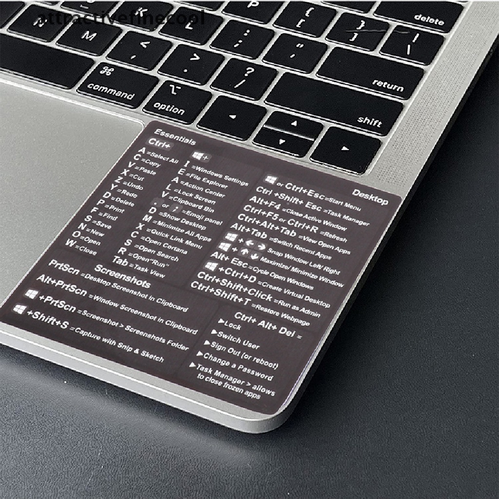 ACSG Windows PC Reference Keyboard Shortcut Sticker Adhesive for PC ...