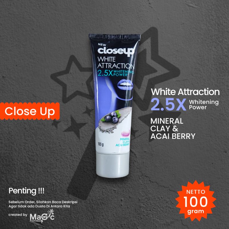 No DUS - Close Up White Attraction Toothpaste - 2.5X Whitening Power ...
