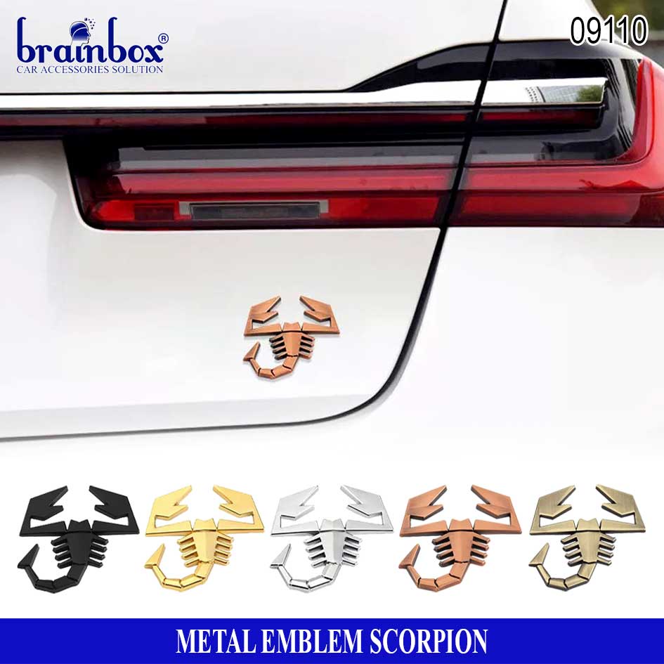 Metal Emblem Iron Logo Scorpio Logo Metal Logo Car Body Patch | Shopee ...
