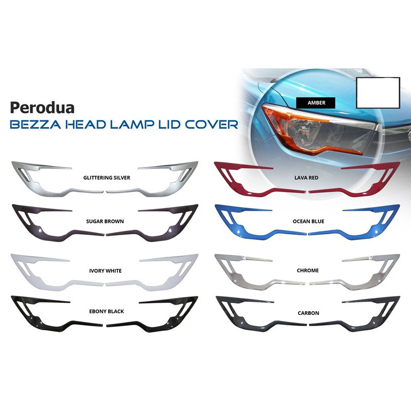 Perodua Bezza For Head Lamp Lid Cover | Shopee Singapore