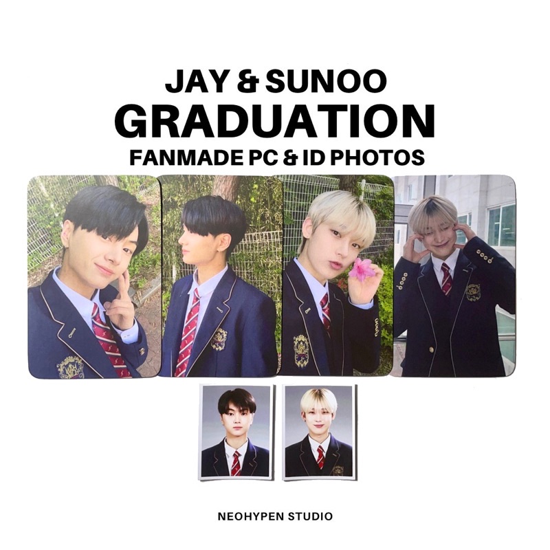 Jay & SUNOO GRADATION / HANLIM UNIFORM FANMADE PHOTOCARD / PC & ID ...