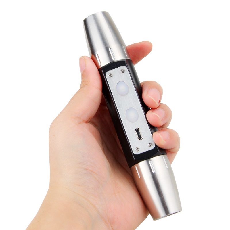 6 Color Jade Testing Flashlight USB Rechargeable Led Flashlight 395nm ...