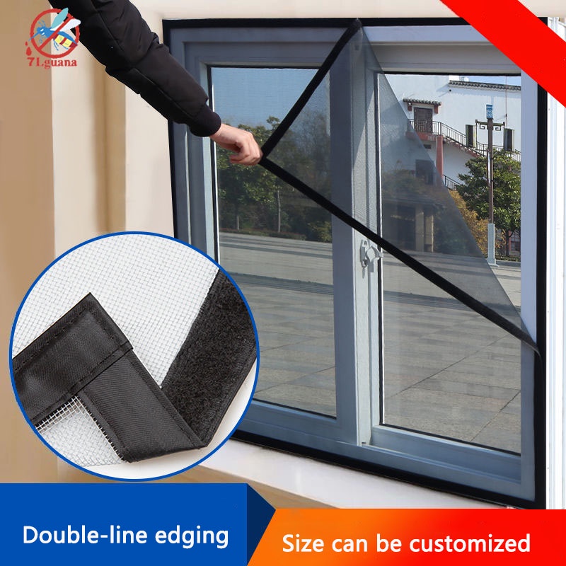 Adjustable Magnetic Window Screen &Velcro Window Screen，anti mosquito ...