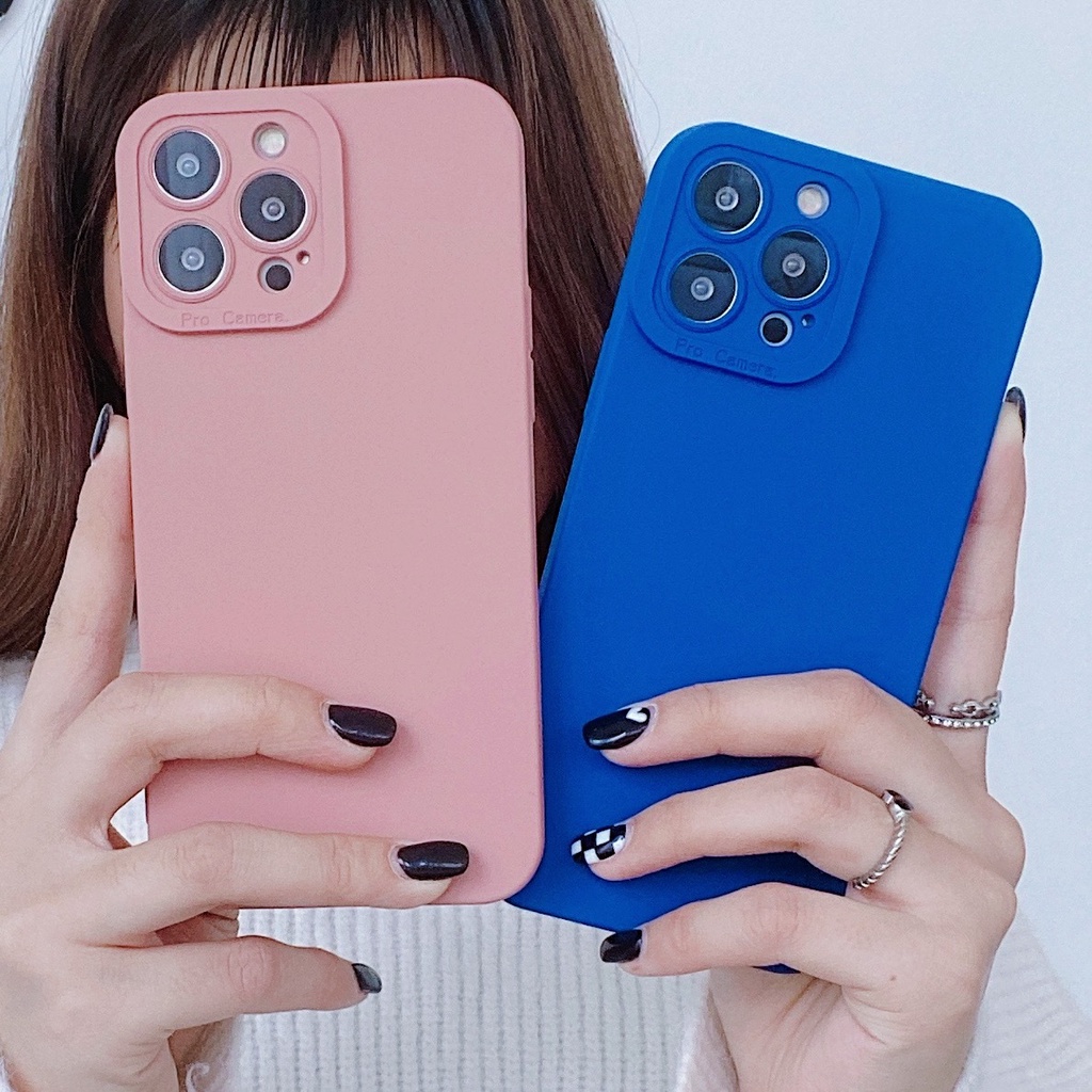 Casing Klein Blue Camera Lens Protection Shockproof Silicone Phone Case ...