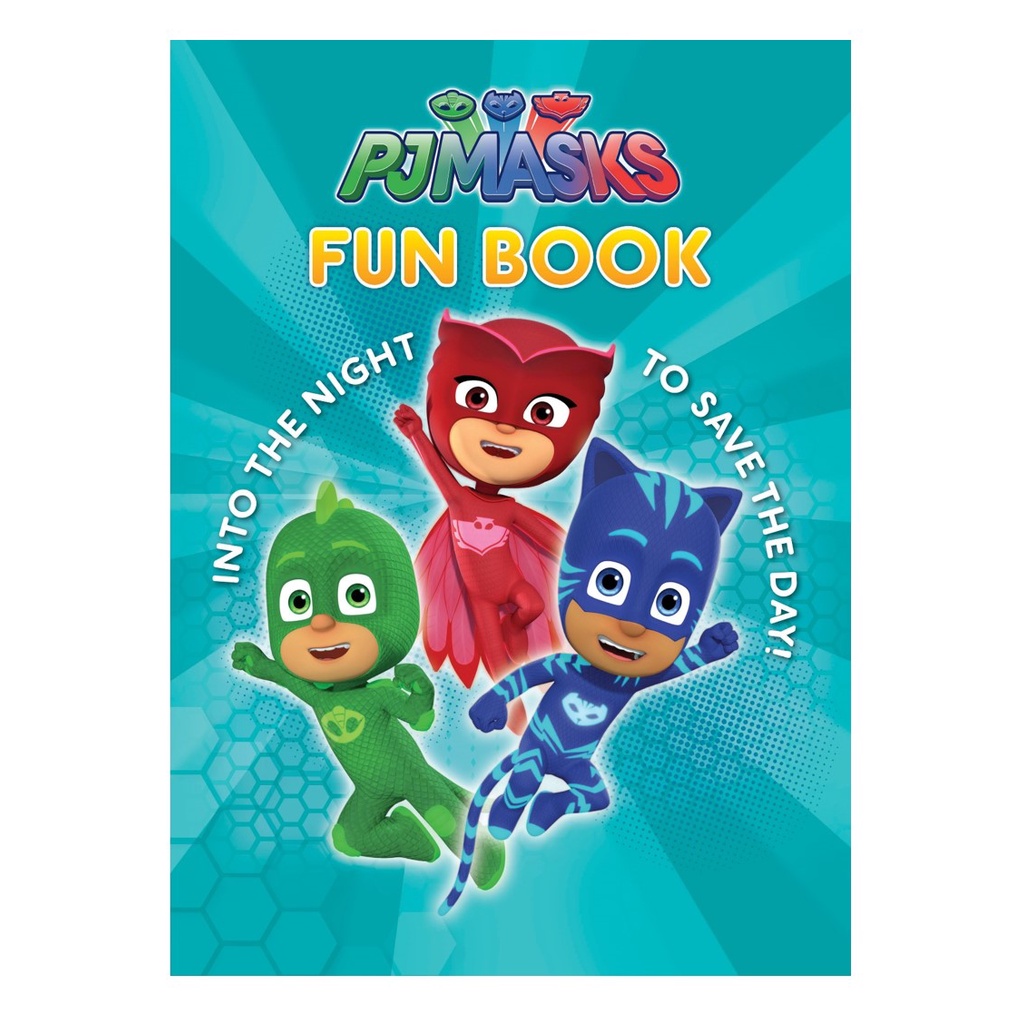 PJ Masks Fun Book With Activities Puzzles Word Scrambles Games 72 Pages ...