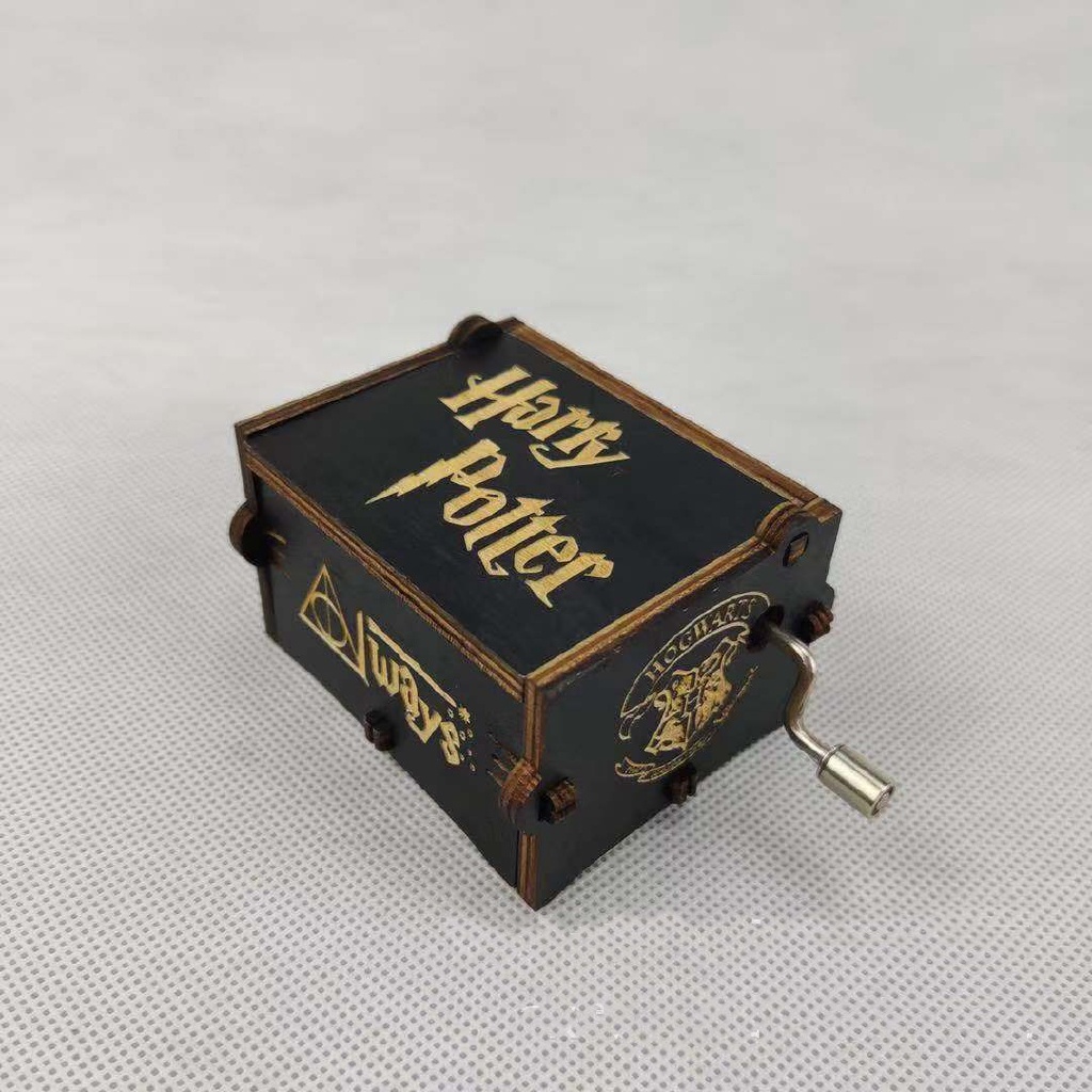 New Harry Potter handmade wooden hand-cranked music box | Shopee Singapore