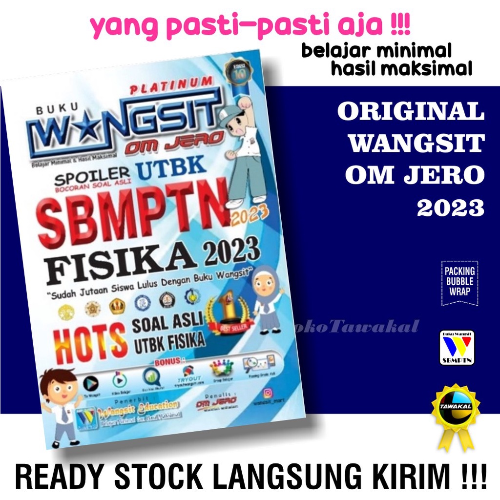 Wangsit Book OM JERO UTBK SBMPTN Physics Platinum 2023 | Shopee Singapore