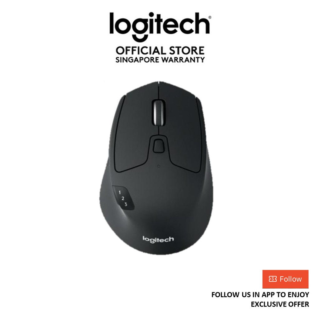 Logitech M720 Triathlon Multi-Device Bluetooth Wireless Mouse With ...