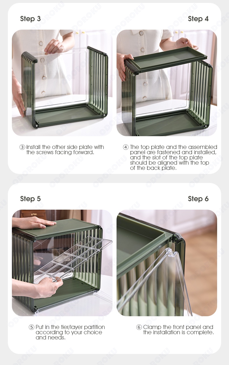 ODOROKU Popmart Stackable Display Case with Magnetic Door and Removable ...