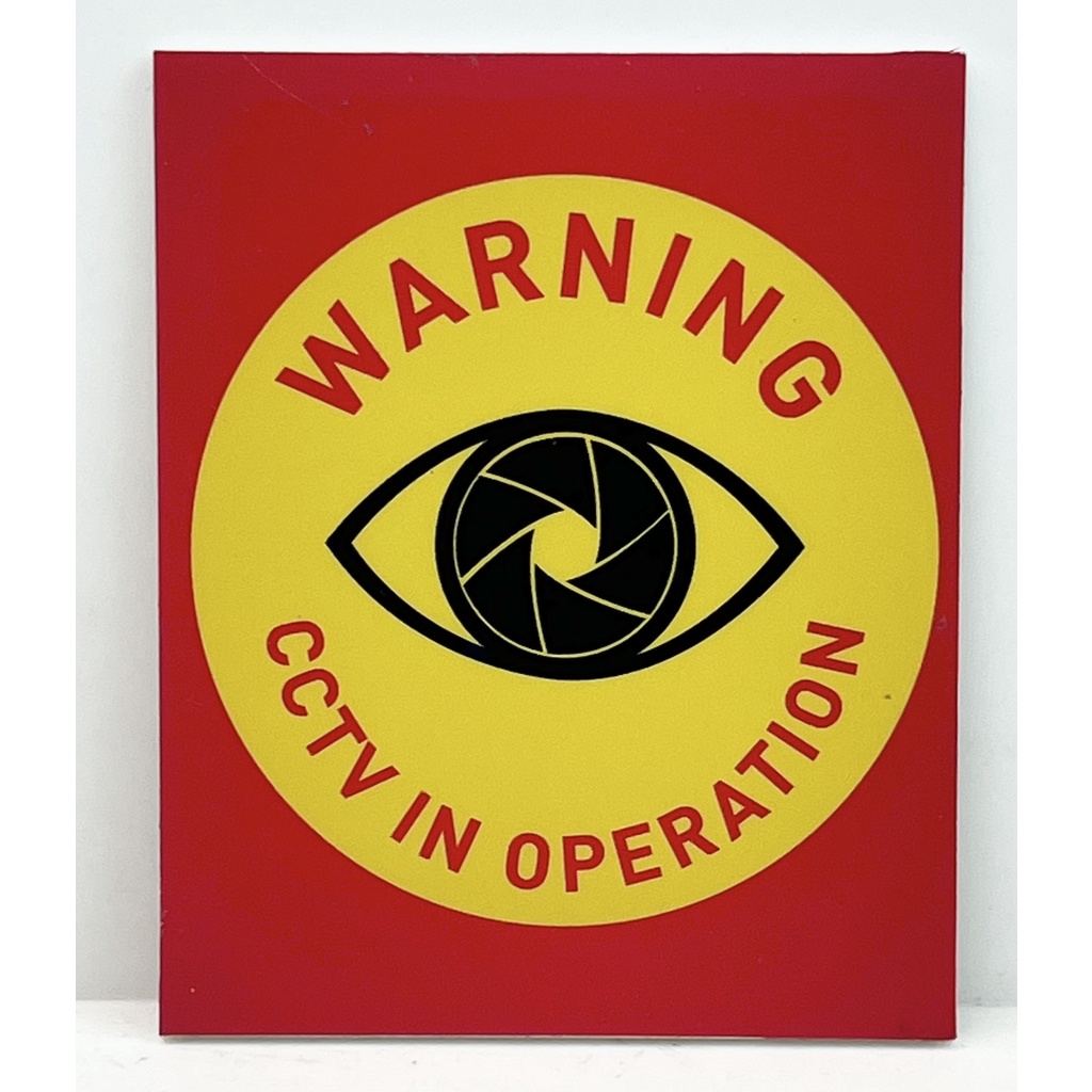 WARNING CCTV IN OPERATION SIGN | Shopee Singapore