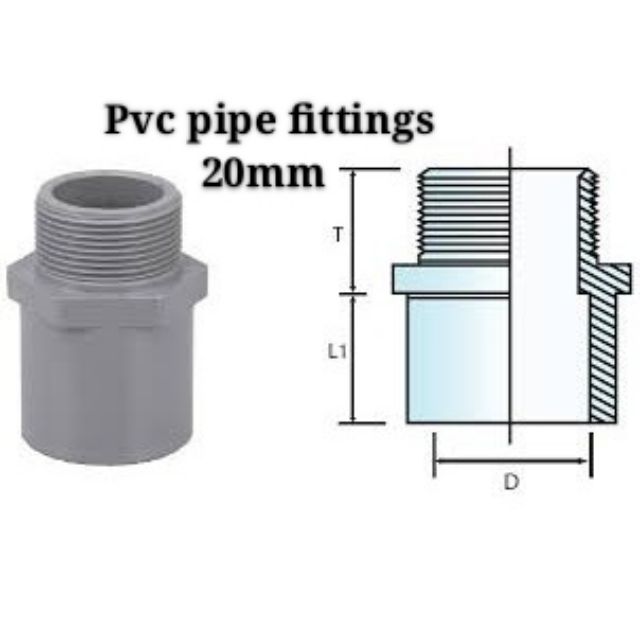 Pvc valve socket 20mm (3/4") | Shopee Singapore