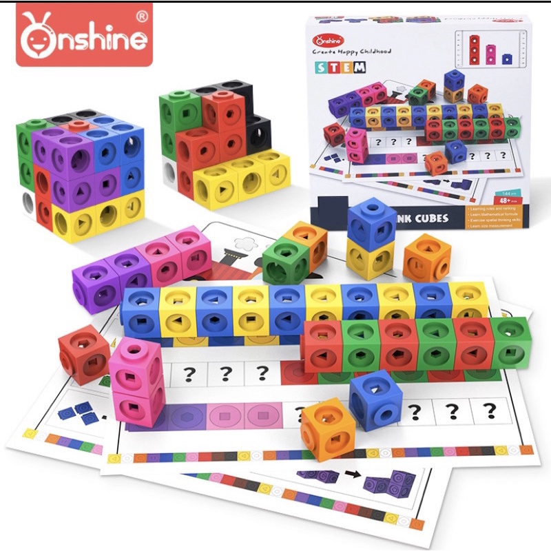 🇸🇬 LOCAL FAST DELIVERY 🇸🇬 Onshine STEM Manipulative Math Link Cubes ...