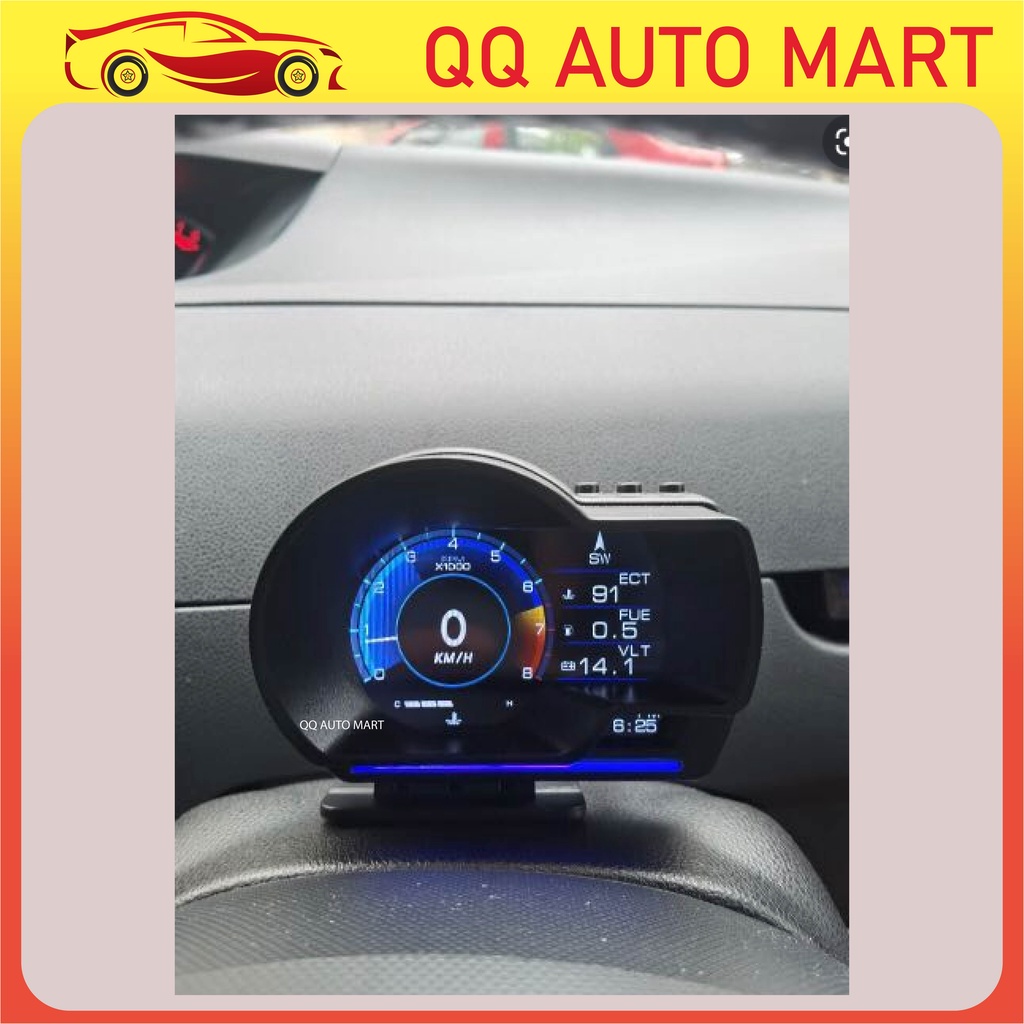 P6 OBD Meter OBD2/OBD II Meter + GPS( Perodua/Honda/Toyota/Nissan/Ford ...
