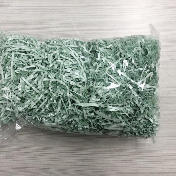 HIJAU 200 gr mint green crinkle cut / shredded paper mint green cut ...