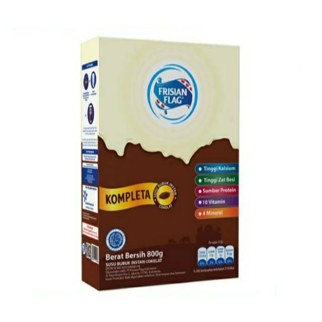 Frisian FLAG Completa Milk Powder Chocolate Family Box 800gr Chocolate ...