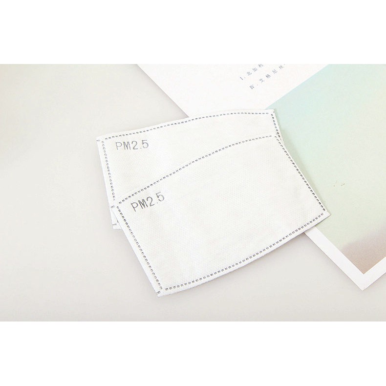 Kids / Adult PM2.5 Face Mask Filter Pad 6/10/20/30 PCS Anti Haze 5 ...