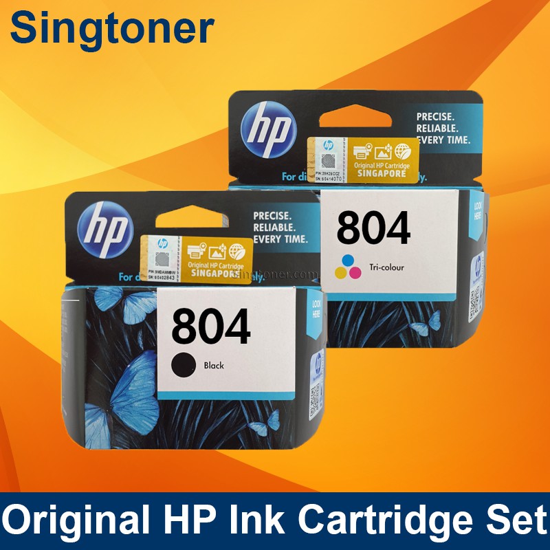 [Bundle of 2] HP 804 Black Tri-color Ink Cartridge for HP ENVY 6220 ...
