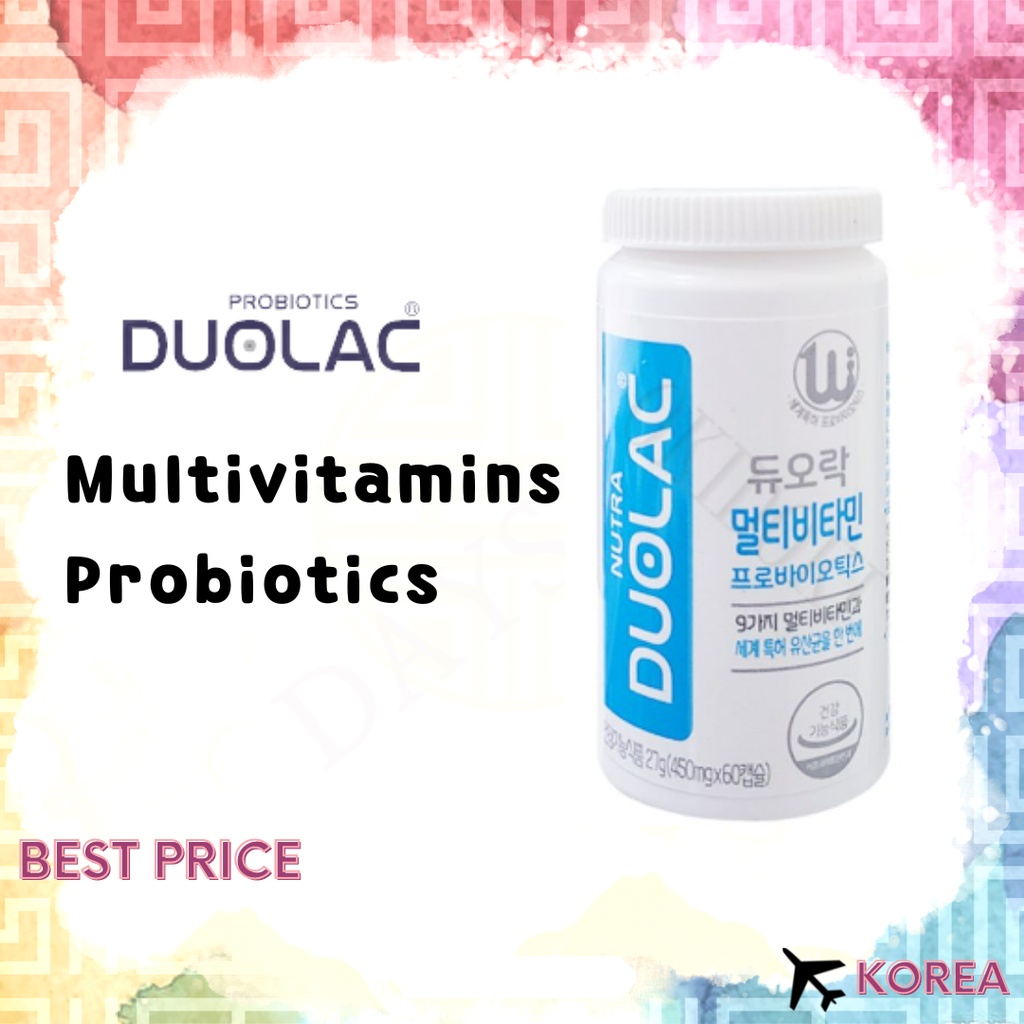 DUOLAC Probiotics Multivitamin 60 & 120 Capsules / Korean Health Beauty ...