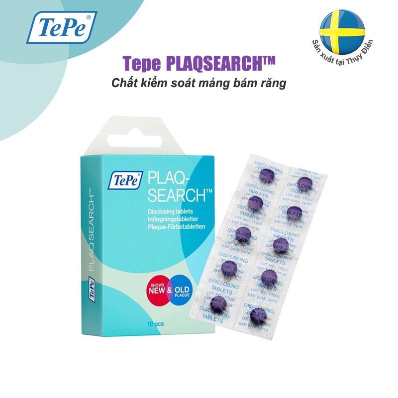 Dental plaque control, dental plaque color indicator Tepe Plaqsearch 10 ...