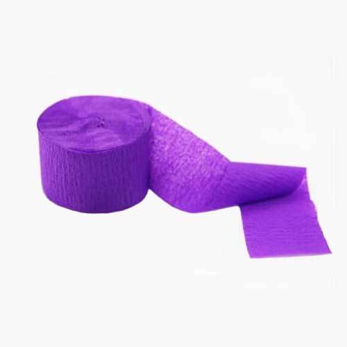 [SG SELLER] Purple Crepe Paper Party Streamer Party Backdrop Decoration ...