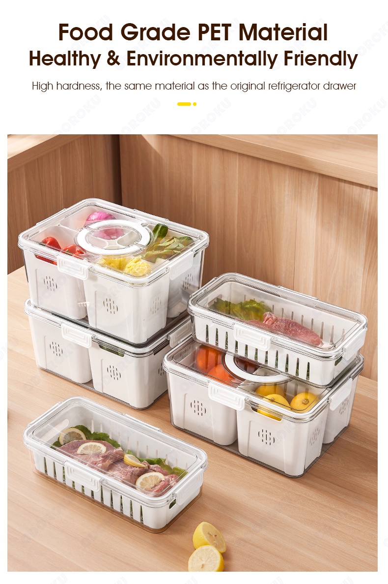 ODOROKU Multi Compartment Food Storage Containers with Lids Airtight ...