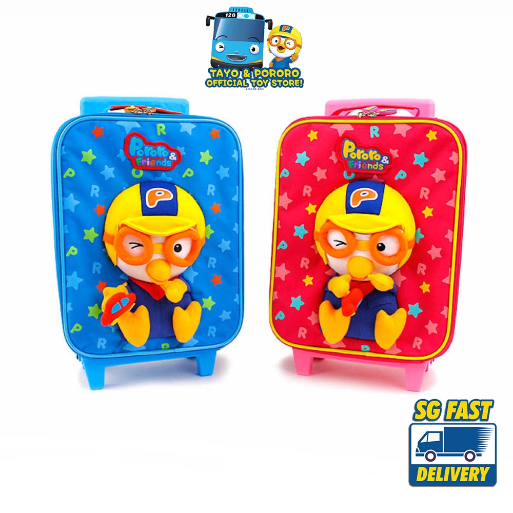 Pororo Kids 3D Carrier Bag Blue Pink , Children Travel Luggage Bag from ...