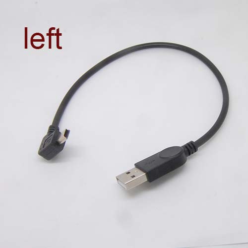 90 Degree Left Angle Usb 2.0 Type-A Female To Mini Usb Type-B 5Pin Male ...