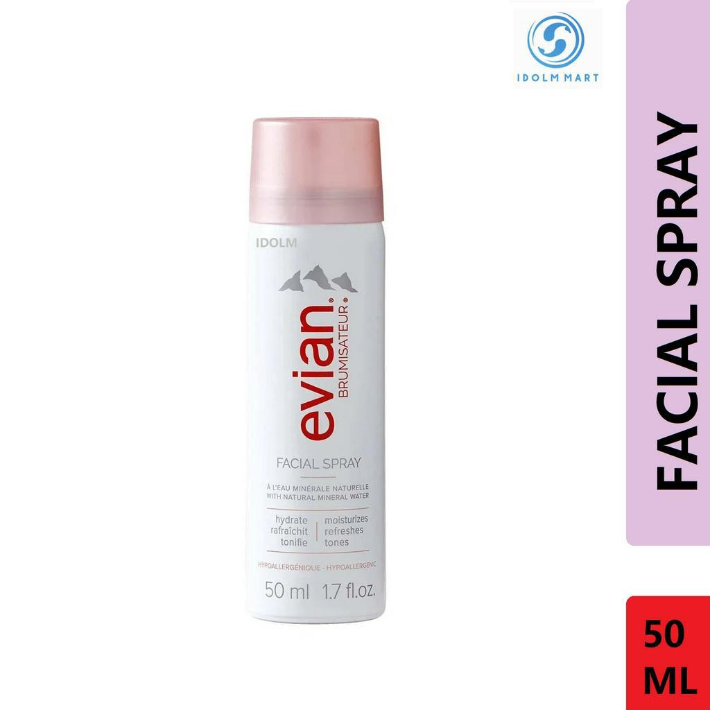 Evian Natural Mineral Water Facial Spray, 50ml | Shopee Singapore