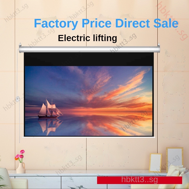 Electric Projection Screen High-Definition 3D Home Theater Projection ...