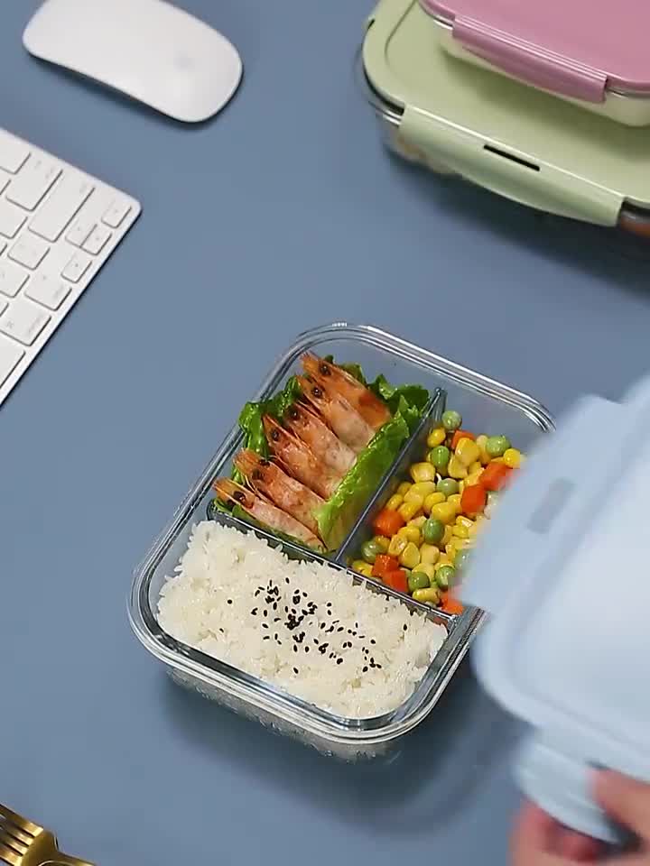 {Buy any 5 free a Insulated bag} BPA Free Glass Food Storage Container ...