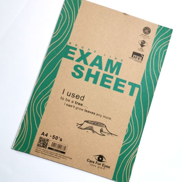 BROAD LINE EXAM SHEETS A4 SHEETS 50'S | Shopee Singapore