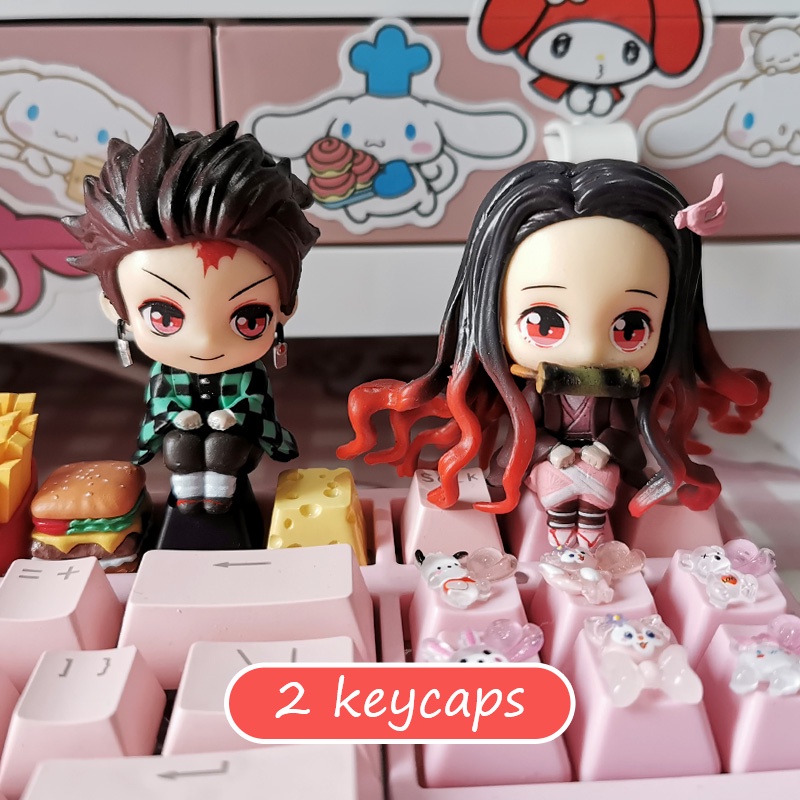 【Keycap】Demon Slayer Tanjiro Nezuko Mechanical Keyboard DIY Customized ...