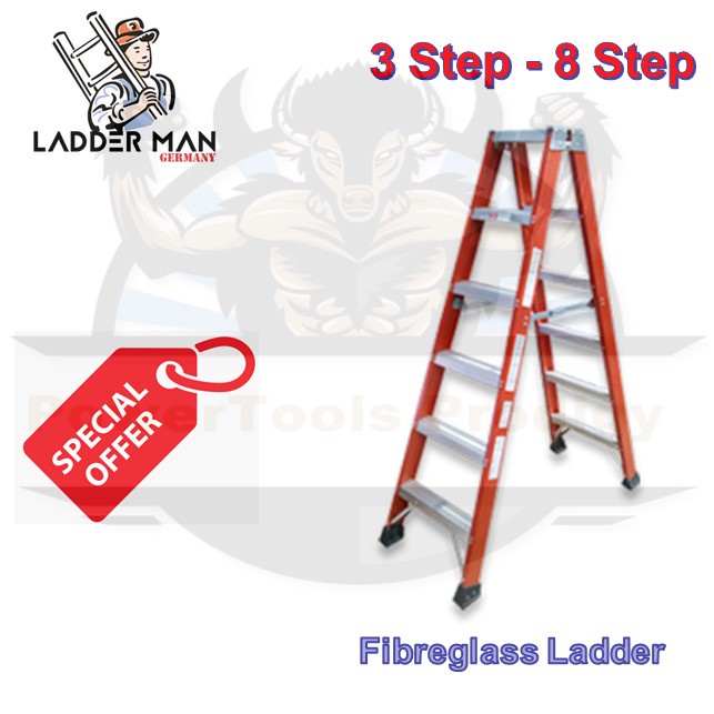 LADDERMEN FIBREGLASS LADDER/ A-TYPE LADDER | Shopee Singapore