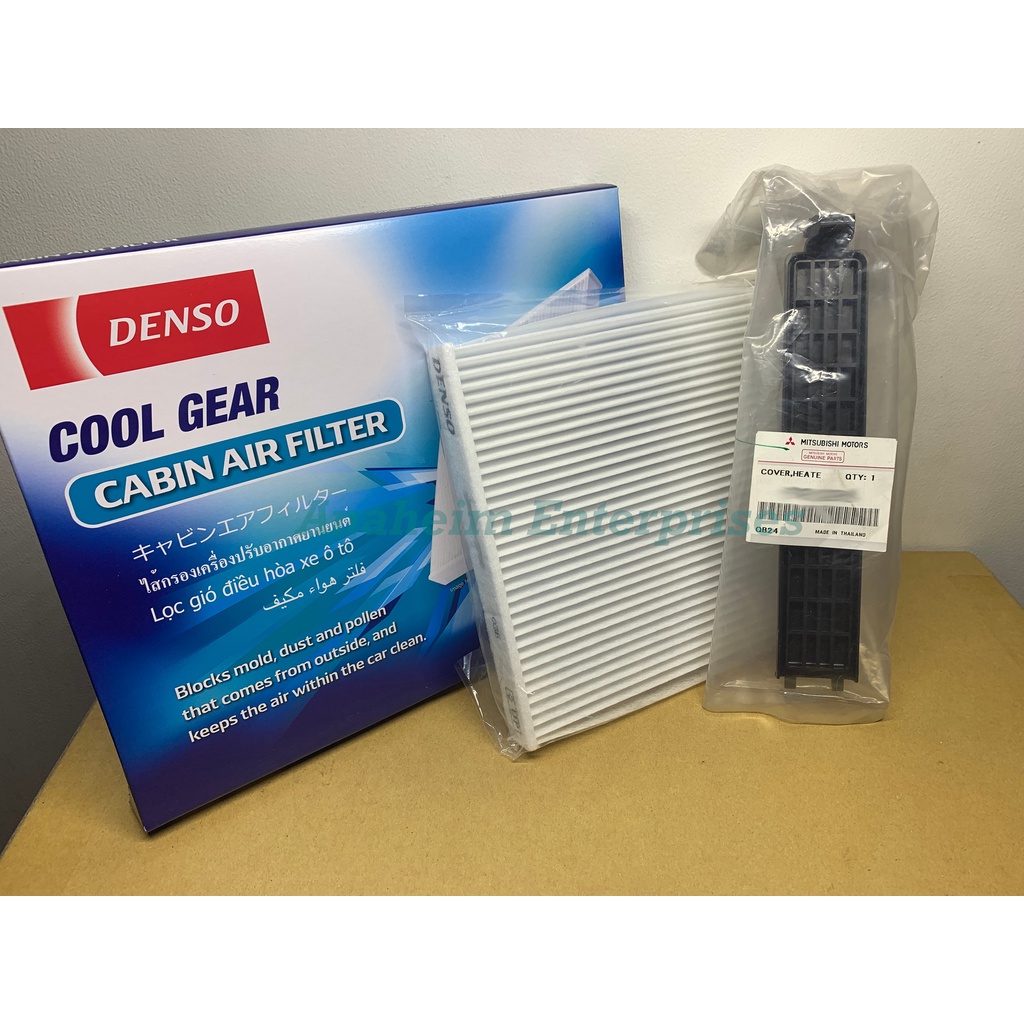 Mitsubishi Mirage Cabin Filter Cover and Cabin Aircon Filter Denso Set ...