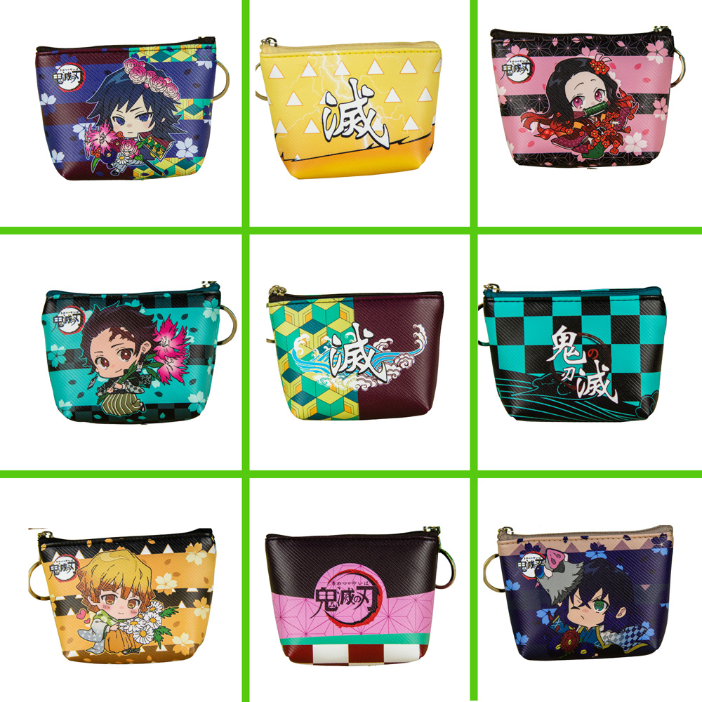1pc Anime Demon Slayer Penny Bag Kamado Tanjirou Agatsuma Zenitsu Coin ...