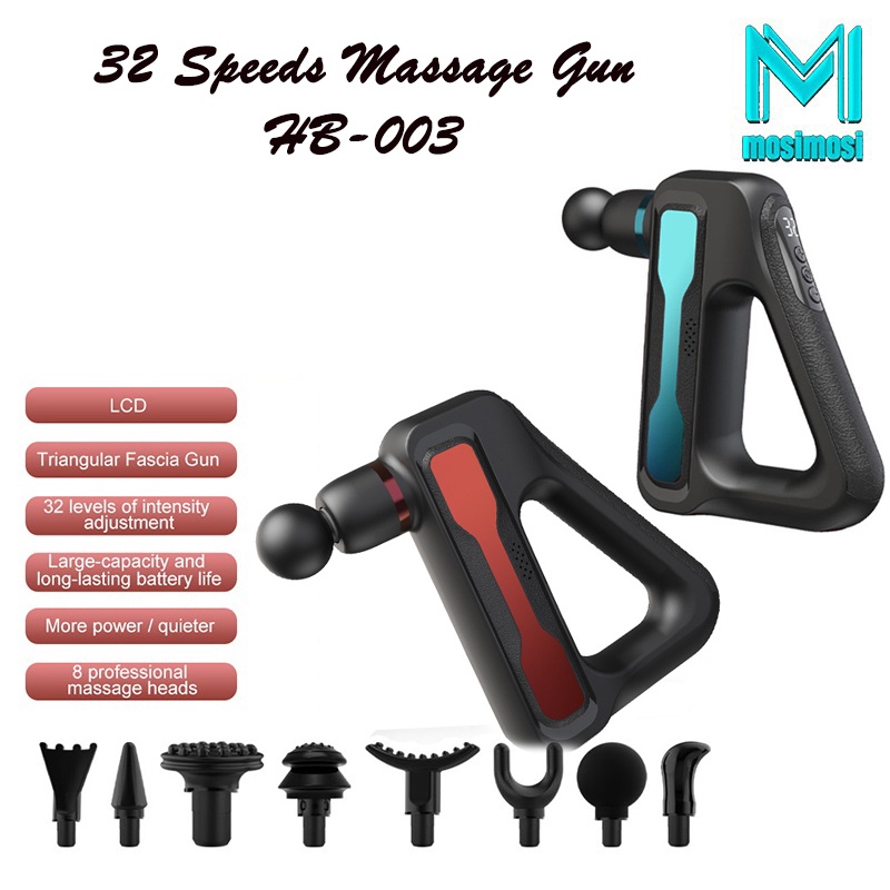 2023 Newest Powerful Mini 32 Speeds Triangle Massage Gun | Type-C ...