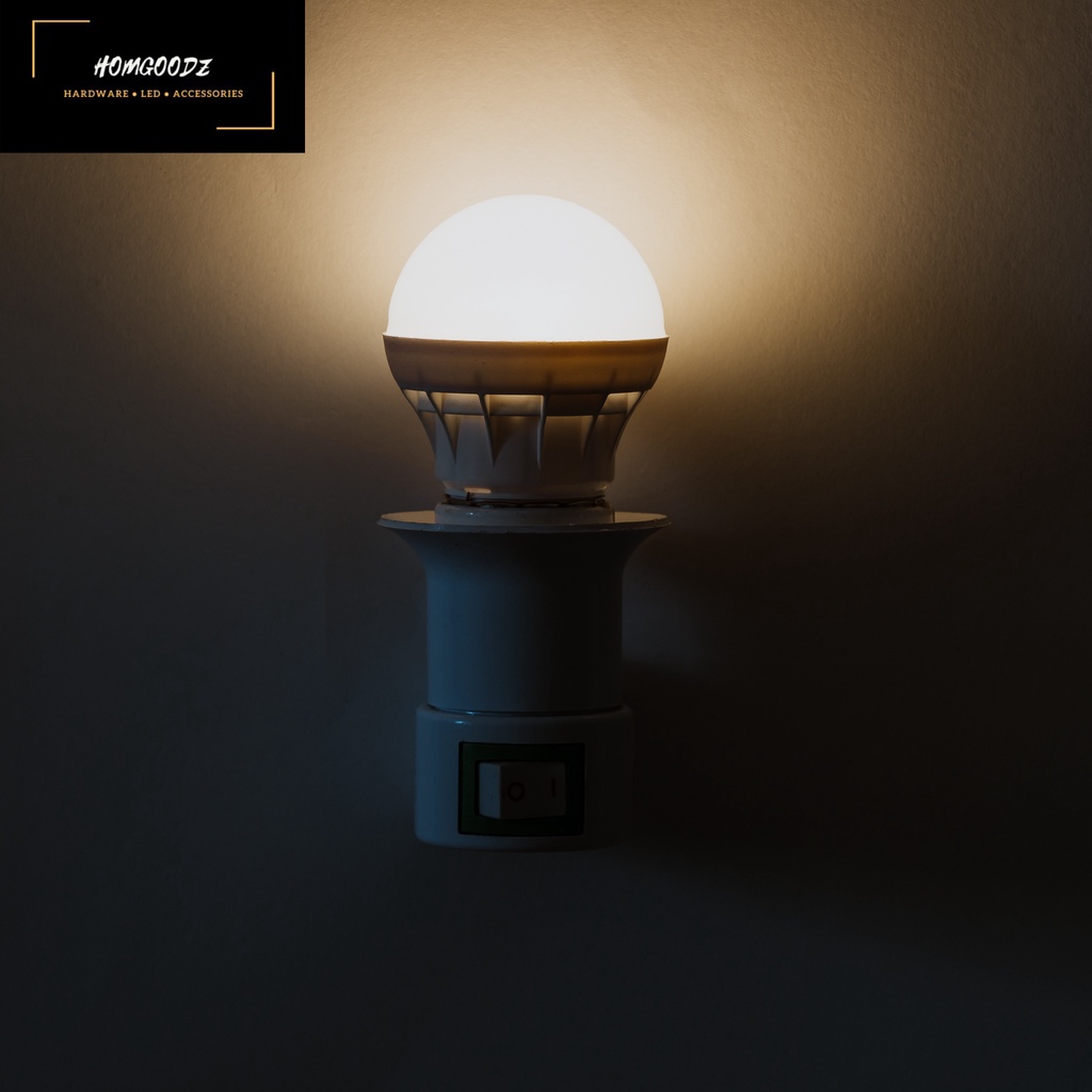 LED NIGHT LIGHT E27 BULB 3 PIN PLUG/ Sleeping lamp/ led bulb | Shopee ...