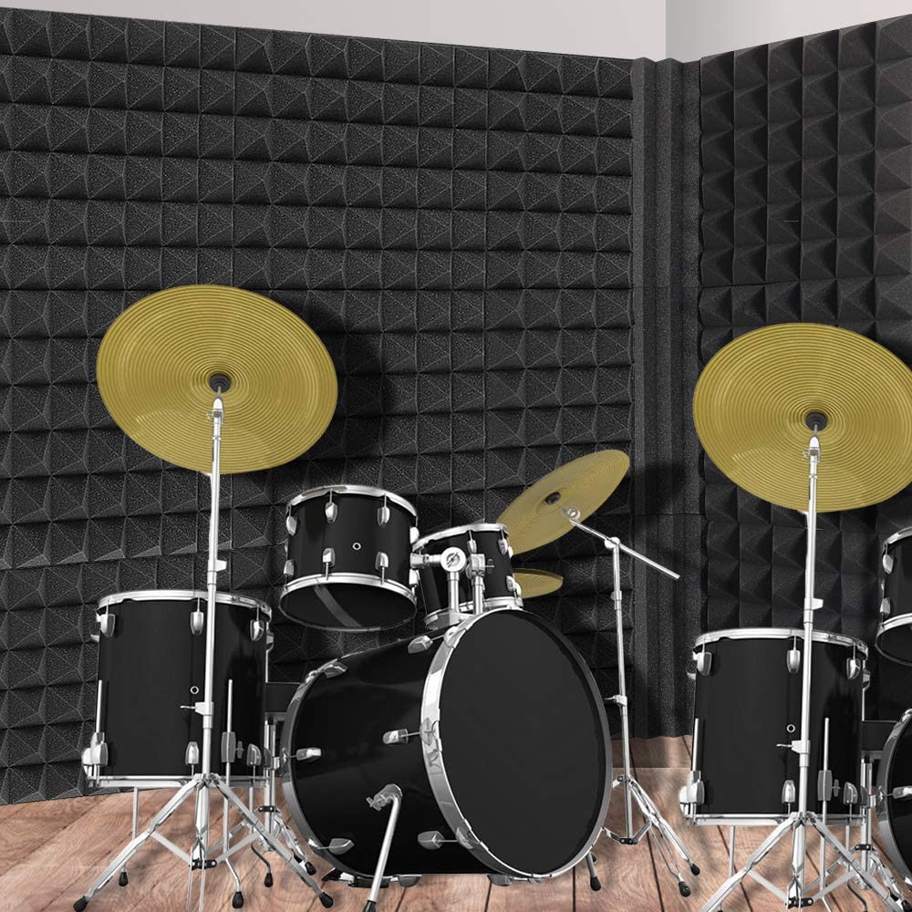 Thick 5/8cm Large 50cm 16pcs Pyramid Acoustic Foam Sound Absorber for ...